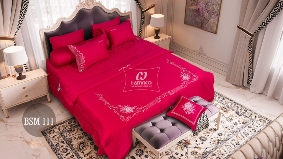 Bộ ga phủ thêu Blue Sky - BSM111 - HANVICO